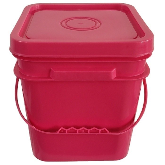 5 Gallon 6 Gallon Plastic Bucket Paint Pail with Easy Open Lid Printing ...
