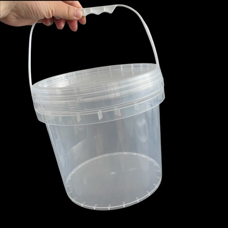 Food Packaging Clear Plastic Popcorn Bucket with LED Light and Handle