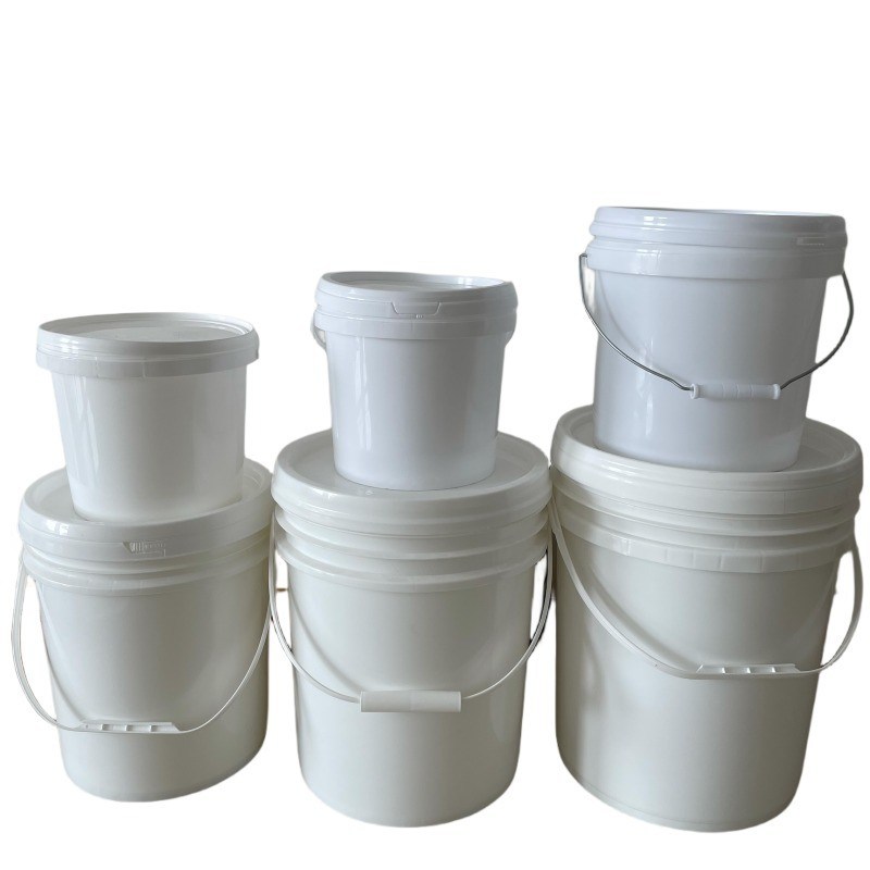 Polypropylene 5L 10L 15L 20L Plastic White Round Paint Plastic Bucket ...