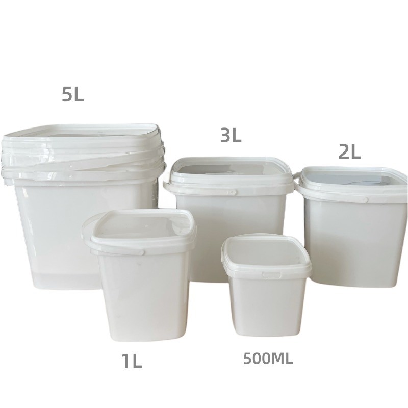 Round or Square Plastic Pail Bucket with Handle The Perfect Addition to ...