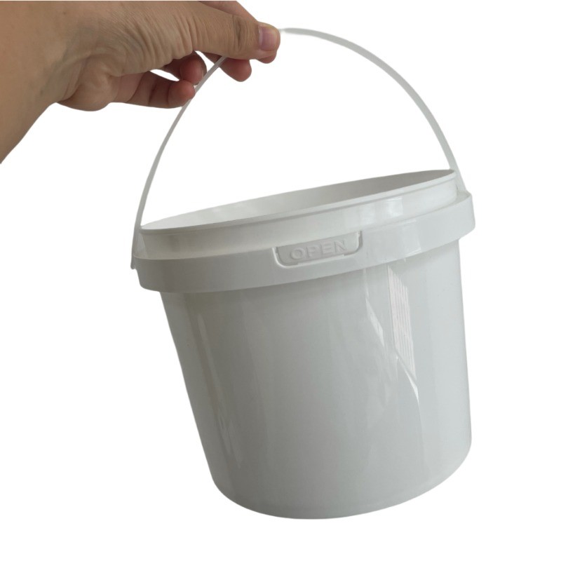 1L Round Plastic Pail for Yogurt Food Safe Approved Lid Included
