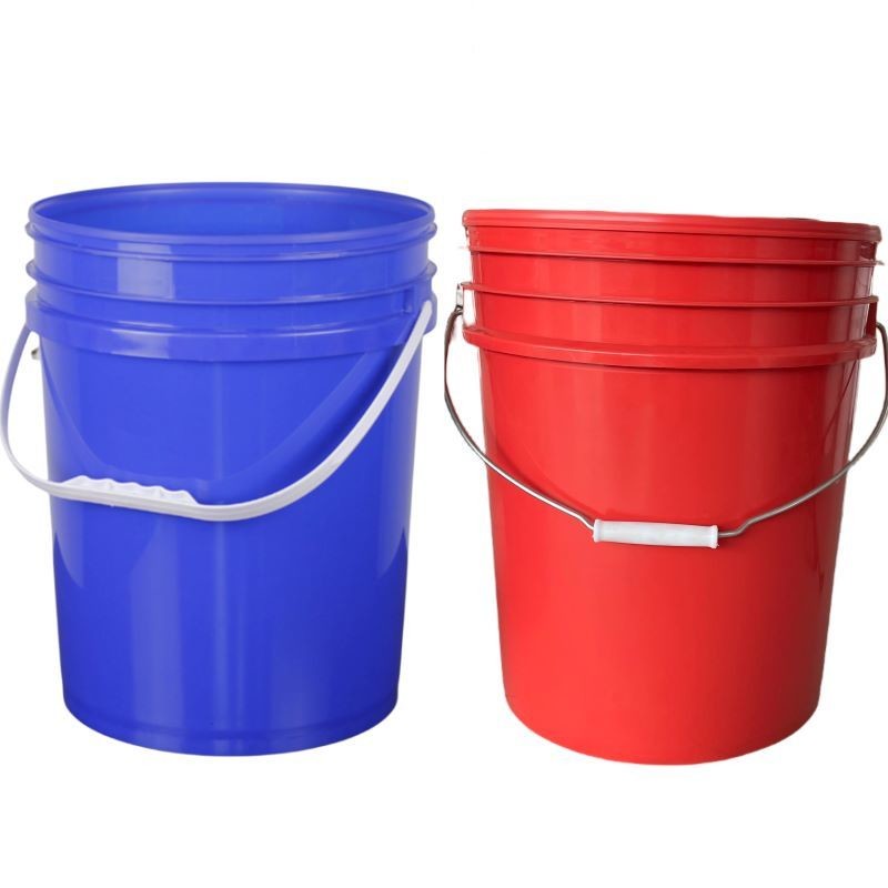 Construction Epoxy HDPE Round Barrel Plastic Bucket with Resilient Design