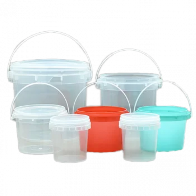 Food Grade Plastic Pail with Lids and Handle 500ml 750ml 1L 2L 3L 5L ...