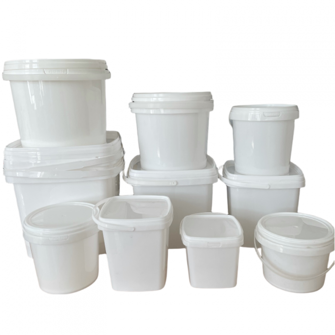 Food Grade Plastic Pail with Lids and Handle 500ml 750ml 1L 2L 3L 5L ...